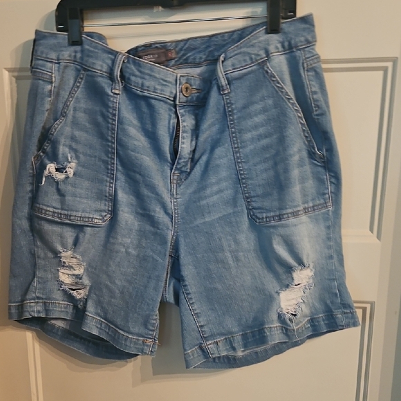 torrid | Shorts | Torrid Light Blue Distressed Jean Shorts | Poshmark
